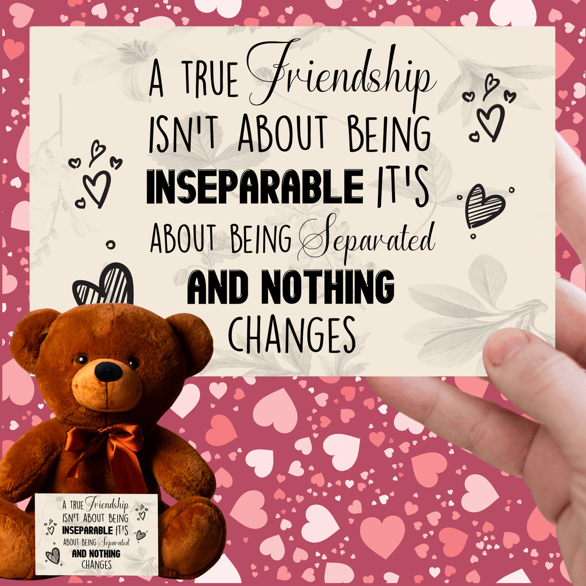 A True Friendship Teddy Bear - PRICE INCLUDES FREE SHIPPING – Urban ...