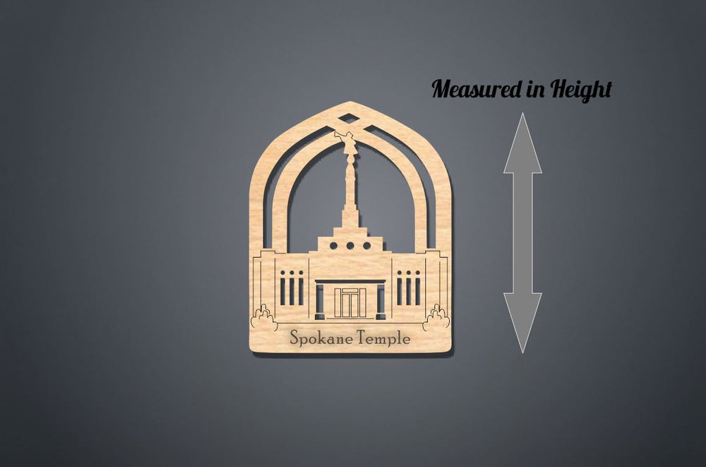 Spokane Temple Ornament – Urban Forest Woodworking & Design