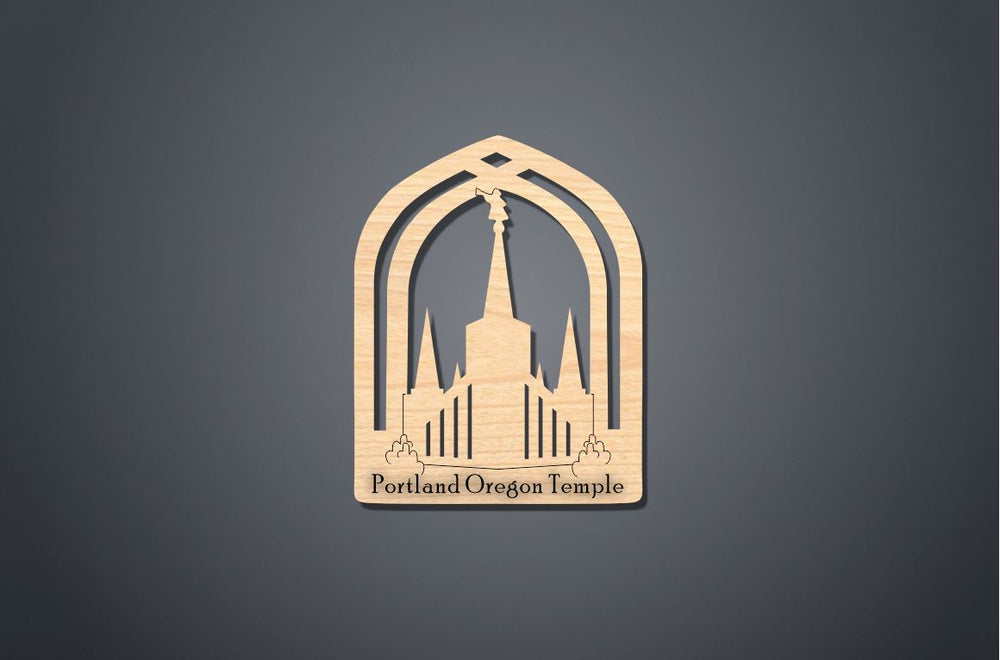 Portland Oregon Temple Ornament – Urban Forest Woodworking & Design