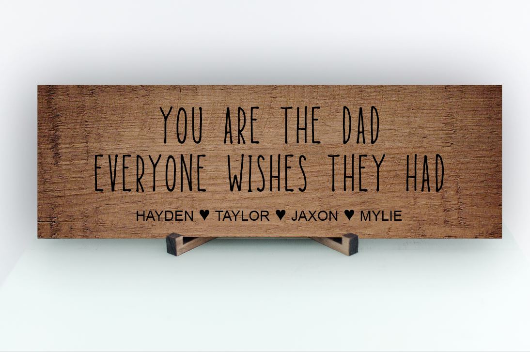 Dad Everyone Wishes Personalized Sign - Price Includes Shipping ...