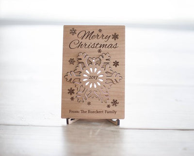Wooden Christmas Ornament Postcard – Urban Forest Woodworking & Design
